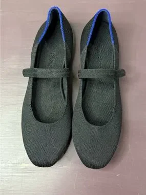 Rothy's | Shoes | Rothys The Square Mary Jane Ballet Flat In Black ...